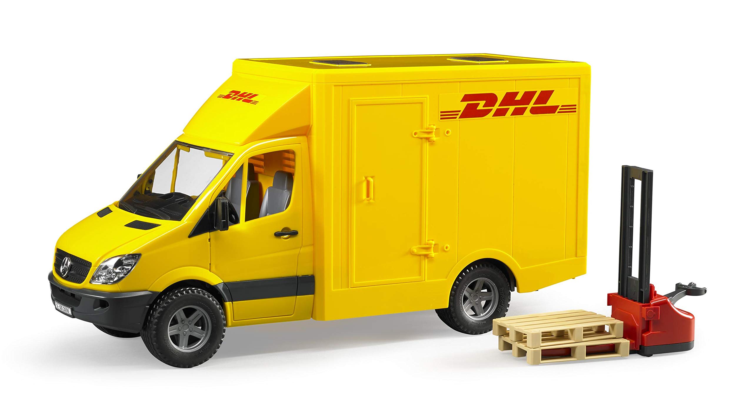 Bruder 02534 Mercedes Benz MB Sprinter DHL Delivery Truck with Hand Pallet Jack