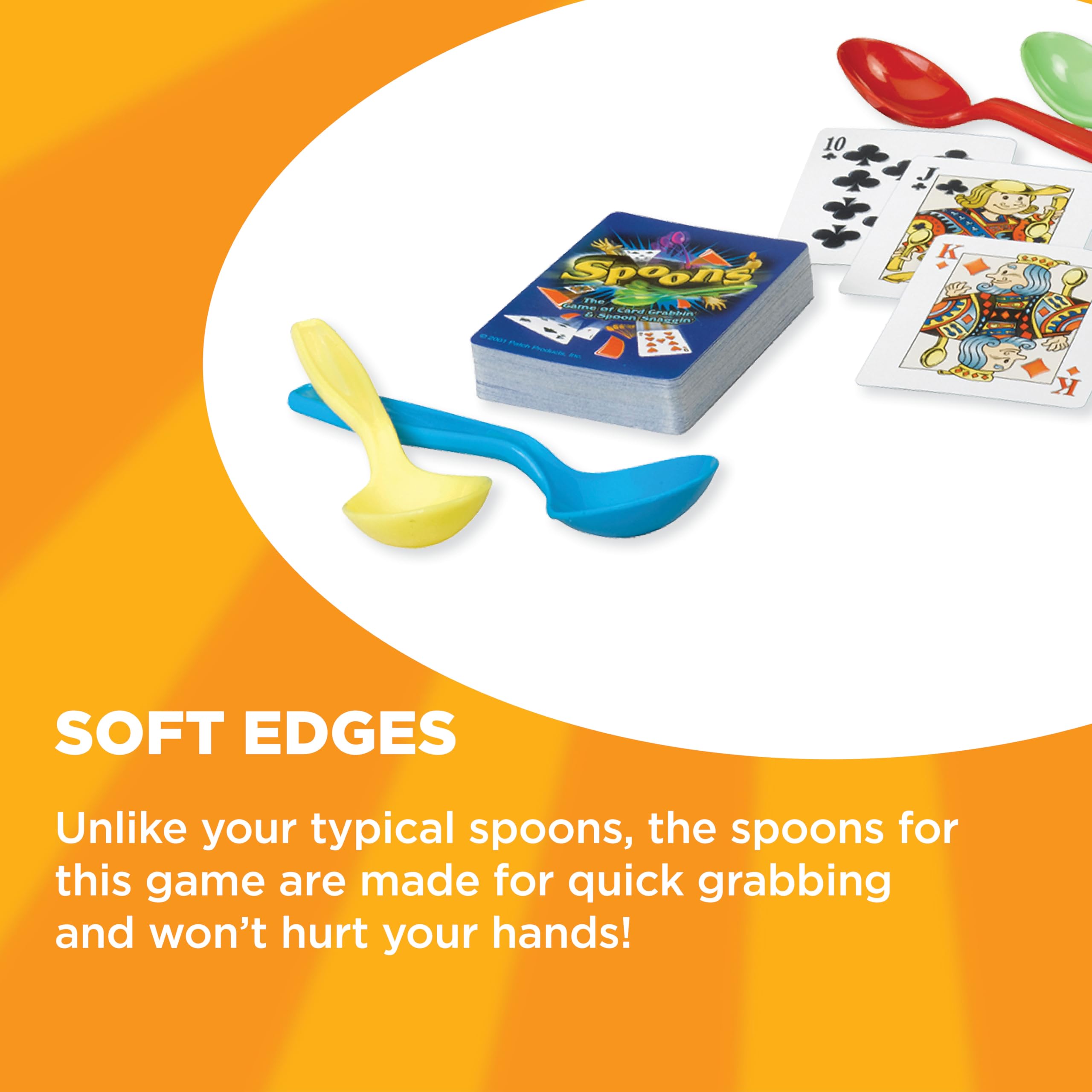 Spoons Card Games for Kids - Spoons Game, Deck of Cards, Fun Family Games for Kids and Adults, Playing Cards, Game Night, Travel Games, 3-5 Multi-Player Card Game, Games for Adults, Ages 7+