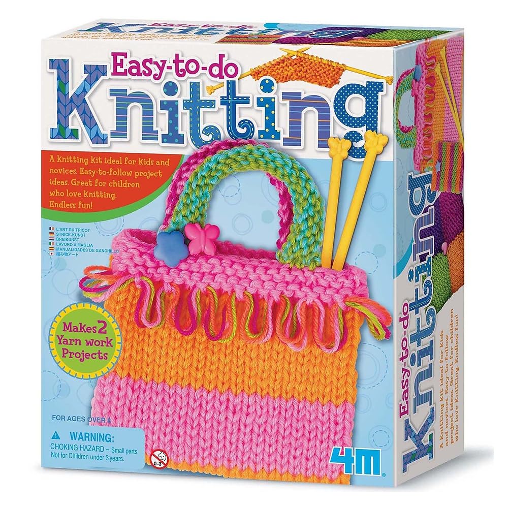 4M Easy to Do Knitting Art, Learn to Knit, Easy to Follow for Boys and Girls Ages 8+