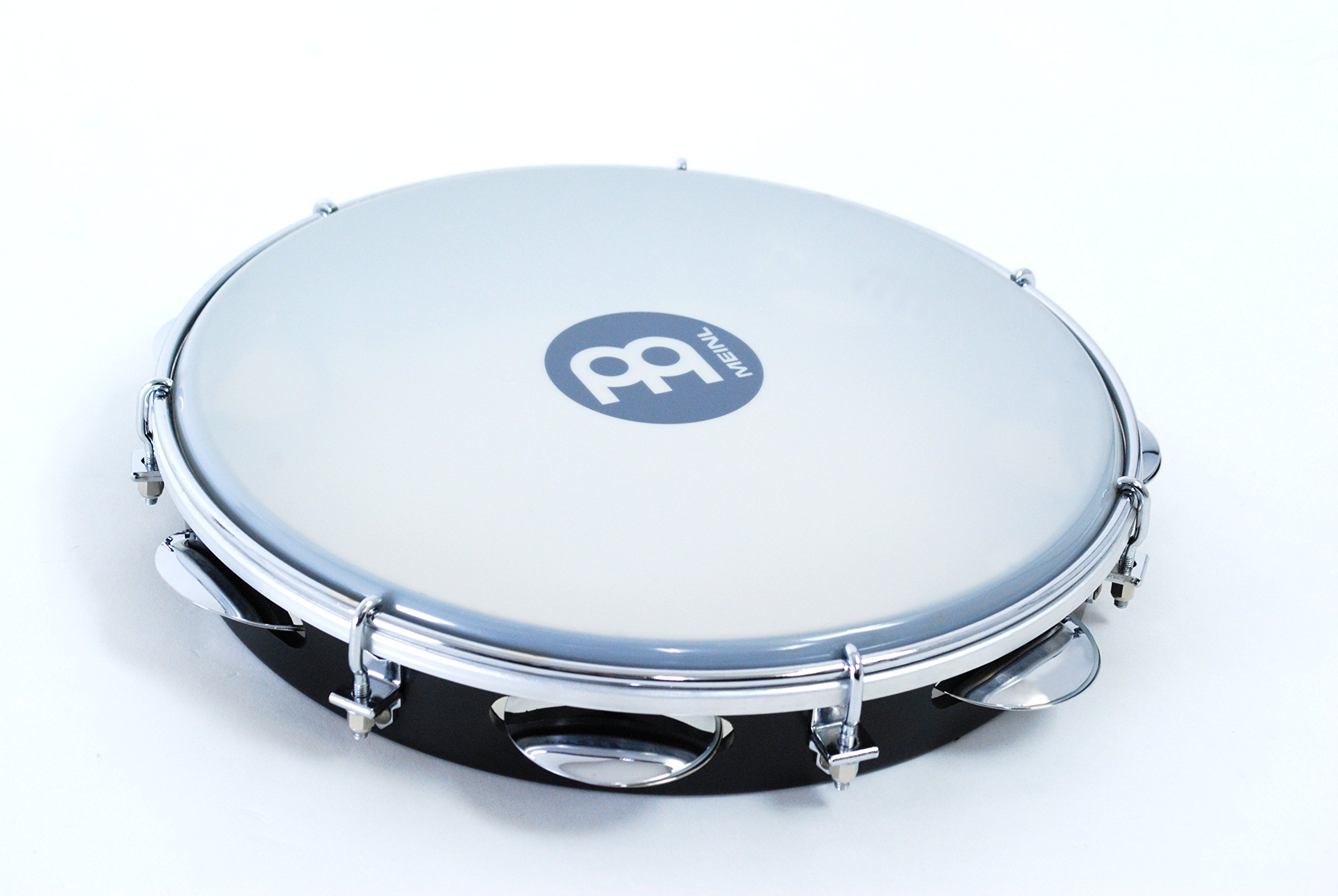 Meinl Percussion PA10ABS-BK 10-Inch ABS Plastic Pandeiro with Synthetic Head, Black