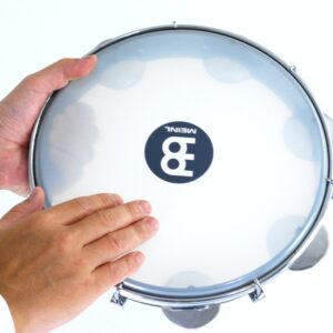 Meinl Percussion PA10ABS-BK 10-Inch ABS Plastic Pandeiro with Synthetic Head, Black