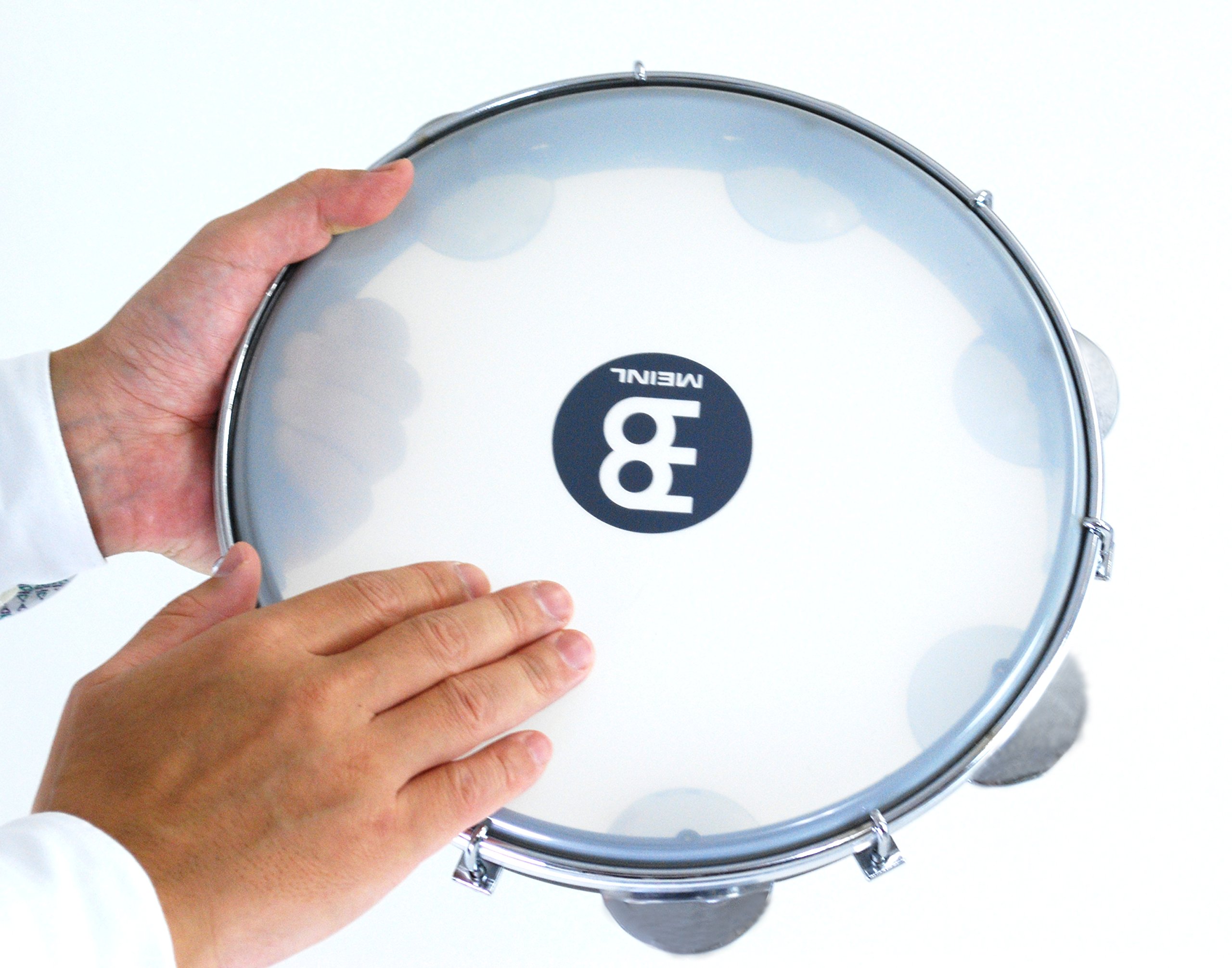 Meinl Percussion PA10ABS-BK 10-Inch ABS Plastic Pandeiro with Synthetic Head, Black