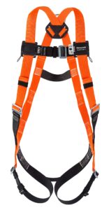 titan ll non-stretch full body safety harness with mating buckle chest & leg straps, universal size-large/xl, 400 lb. capacity (t4000/uak)