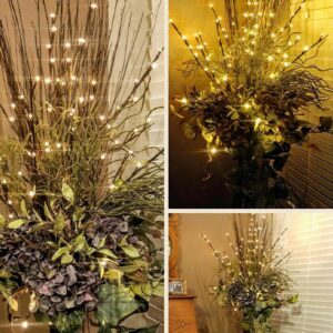 The Light Garden WLWB96 Electric/Corded Willow Branch with 96 LED Lights, 40 Inch