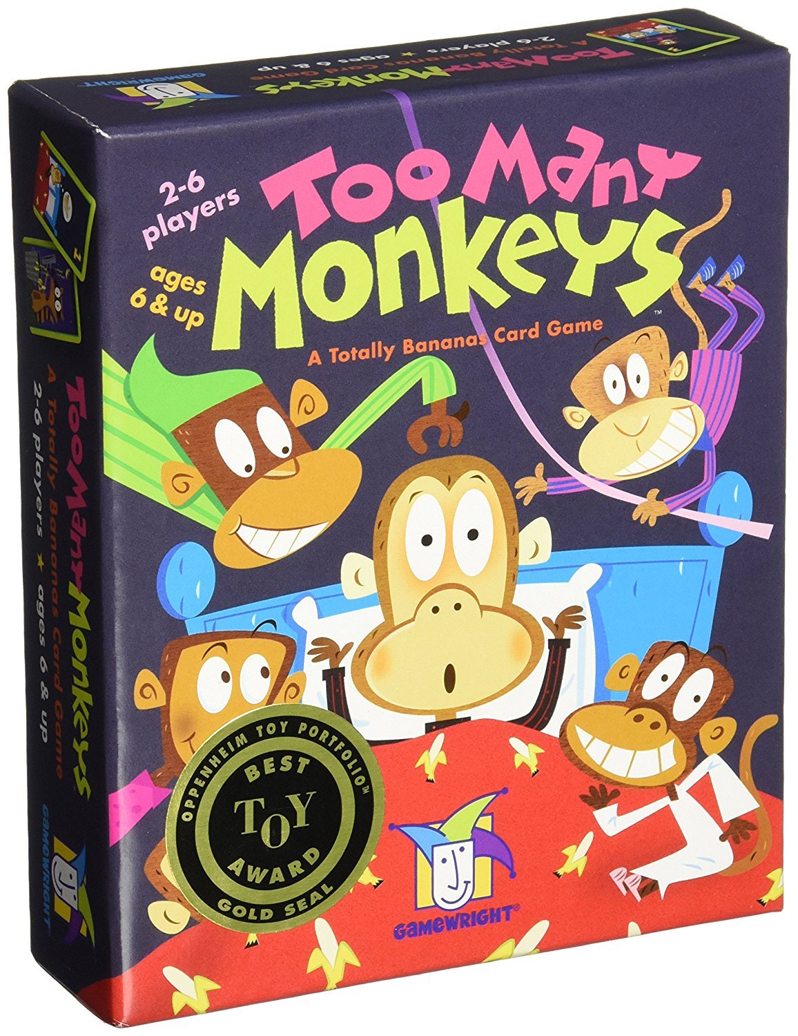 Gamewright Too Many Monkeys Multi-colored, 5"