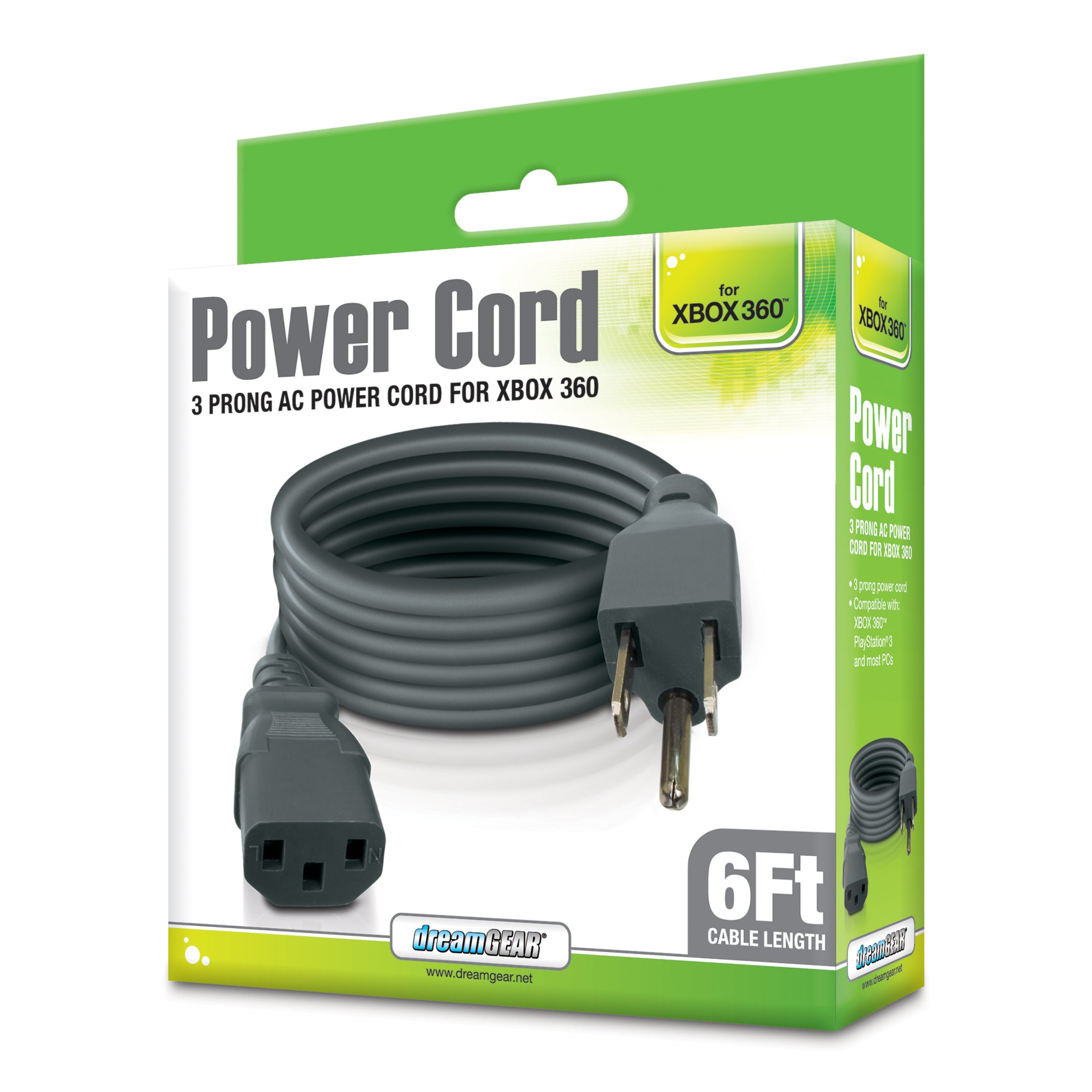 Xbox 360 Power Cord (Bulk Packaging)