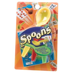 spoons card games for kids - spoons game, deck of cards, fun family games for kids and adults, playing cards, game night, travel games, 3-5 multi-player card game, games for adults, ages 7+