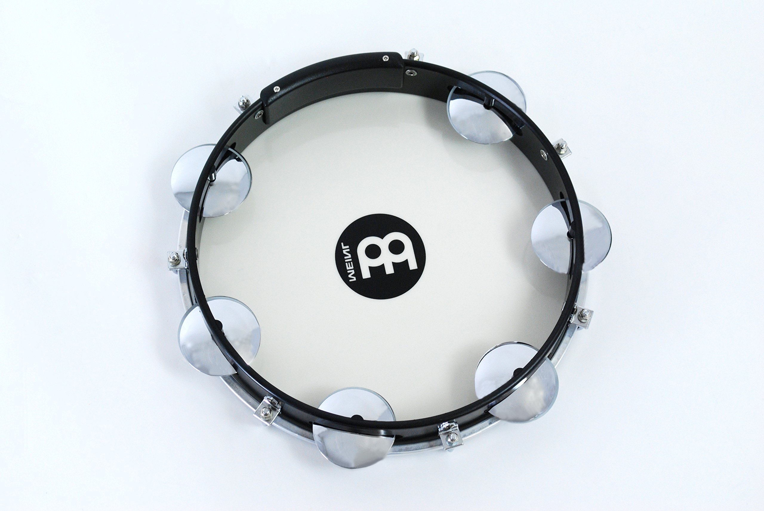 Meinl Percussion PA10ABS-BK 10-Inch ABS Plastic Pandeiro with Synthetic Head, Black