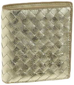 harry's intrecciato women's wallet, gold