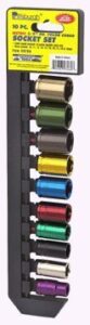 pittsburgh professional 10 pc 3/8 in. drive metric color coded socket set