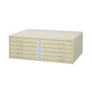 safco products 4996tsr flat file for 42" w x 30" d documents, 5-drawer (additional options sold separately), tropic sand