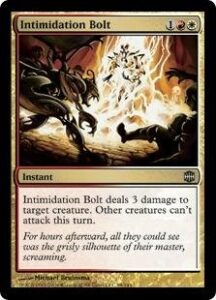 magic: the gathering - intimidation bolt - alara reborn