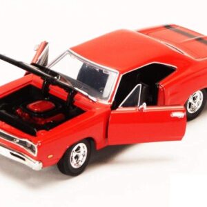 Motormax 1969 Dodge Coronet Super Bee Red 1/24 Diecast Model Car