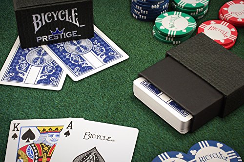 Bicycle Prestige Waterproof Plastic Playing Cards, Red & Blue (Colors May Vary)