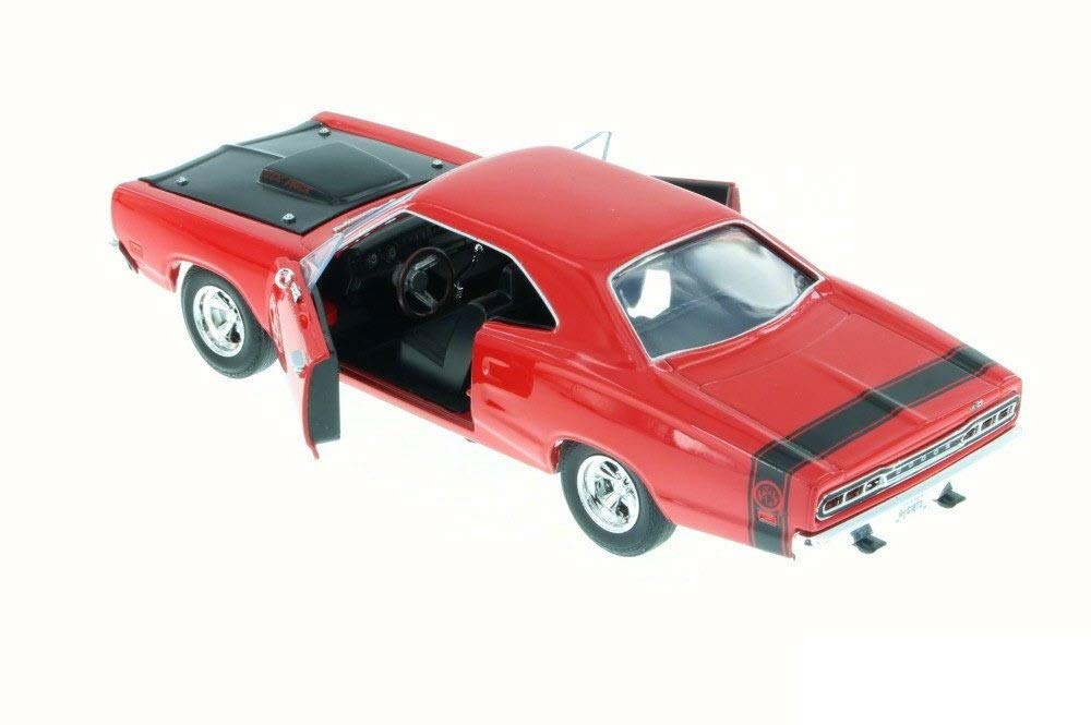 Motormax 1969 Dodge Coronet Super Bee Red 1/24 Diecast Model Car