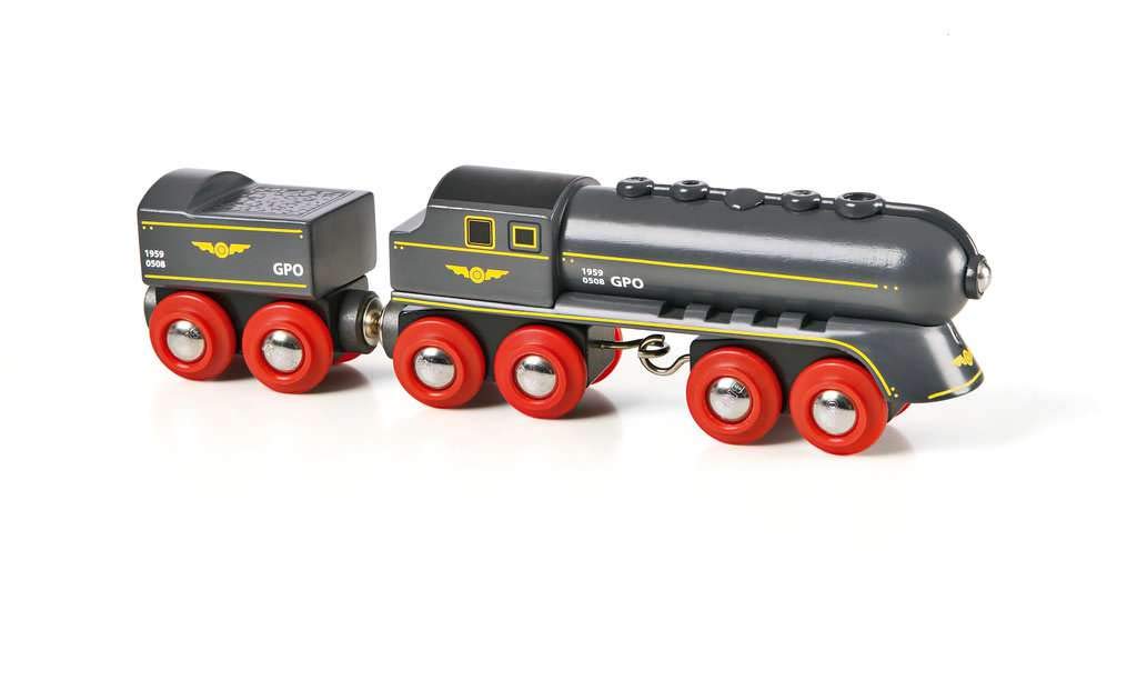 BRIO World - 33697 Speedy Bullet Train - Engaging 2-Piece Wooden Toy Train Set | Ideal for Kids Age 3+ | Enhances Motor Skills | Compatible Railway Toys | FSC Certified Materials