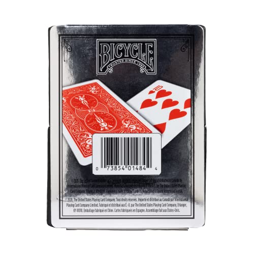 Bicycle Prestige Waterproof Plastic Playing Cards, Red & Blue (Colors May Vary)