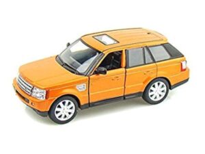 kinsmart range rover sport 5" 1:38 scale die cast model toy suv orange