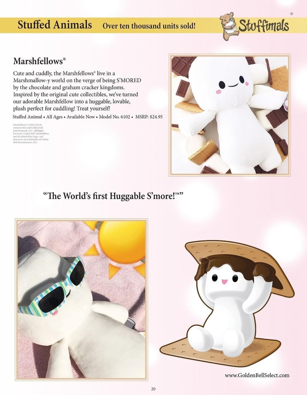 Marshfellows: The First Huggable S'more Stuffed Animal Ultra-Soft Toy, 84 months to 999 months