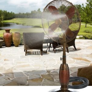 DecoBREEZE Fans Outdoor Misting Kit, One Size, Black