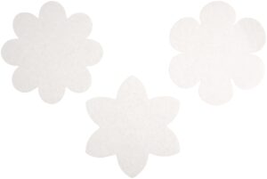 roylco color diffusing paper, flowers shape, 9" x 9"