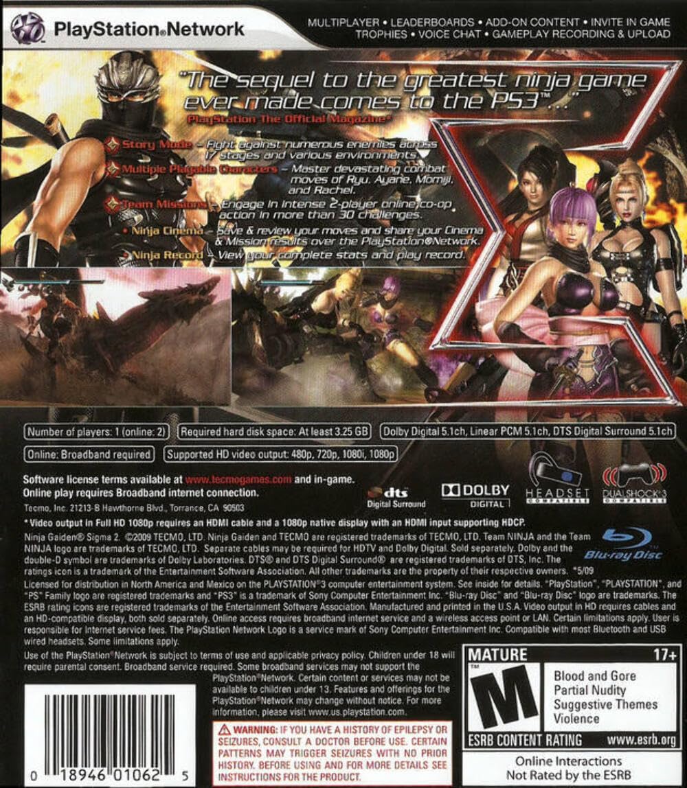 Ninja Gaiden Sigma 2 (PS3)