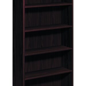 HON 10700 Series Wood Bookcase - Bookcase with Five Shelves, 36w x 13 1/8d x 71h, Mahogany (H10755)