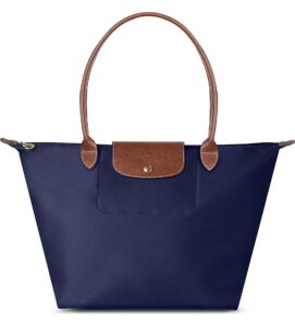 longchamp le pliage large folding tote (navy)