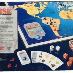 Parker Brothers Risk 1998 Board Game with Army Shaped Pieces