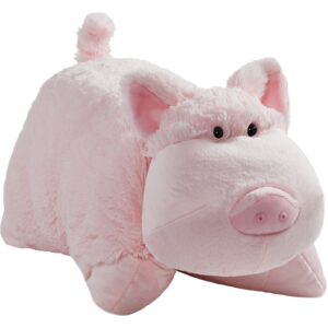 pillow pets originals, wiggly pig, 18" stuffed animal plush toy , white