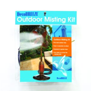 DecoBREEZE Fans Outdoor Misting Kit, One Size, Black