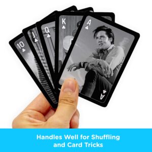 AQUARIUS Elvis Playing Cards - Elvis Presley Themed Deck of Cards for Your Favorite Card Games - Officially Licensed Elvis Merchandise & Collectibles - Poker Size with Linen Finish