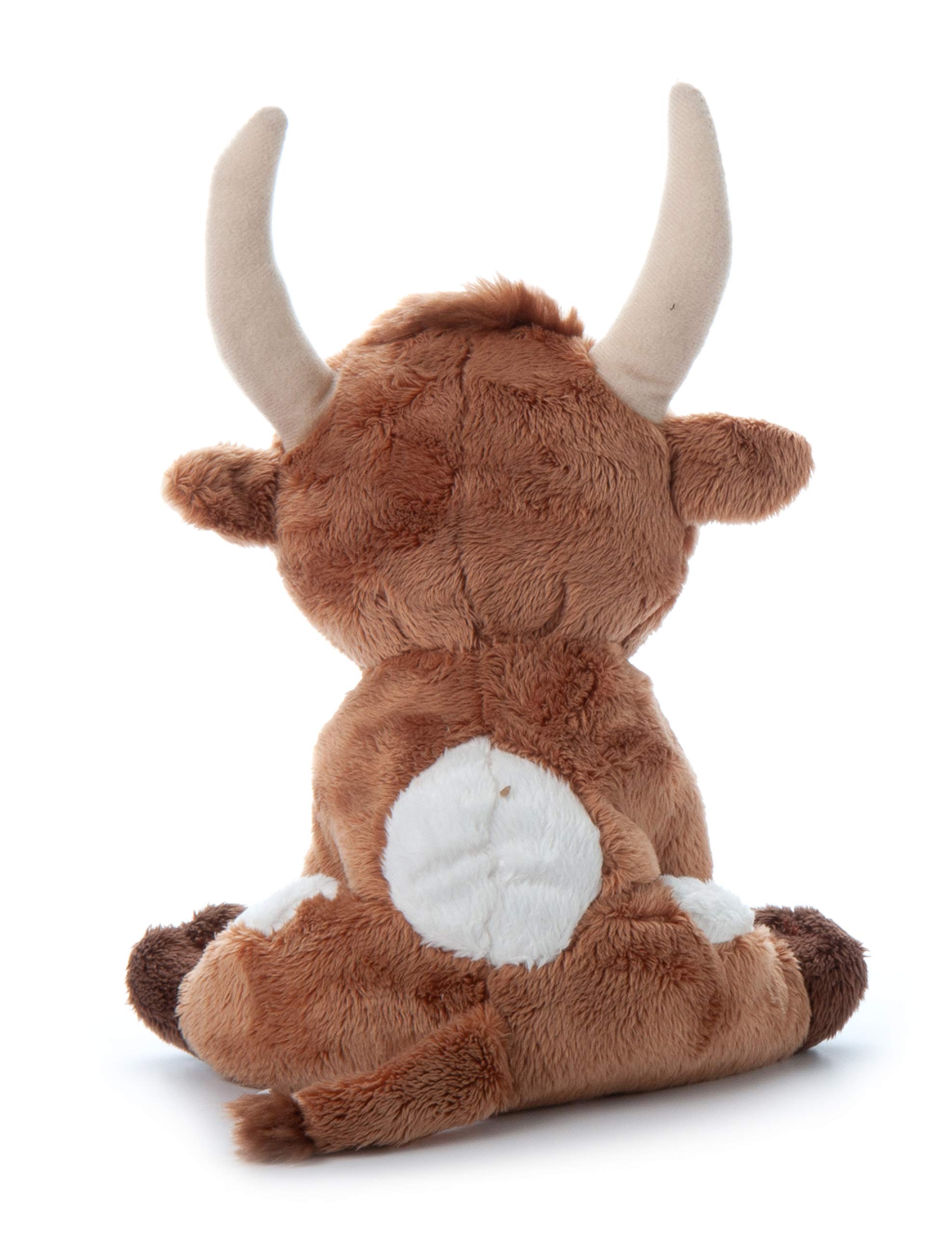 The Petting Zoo Longhorn Stuffed Animal, Gifts for Kids, Bright Eye Zoo Animals, Longhorn Plush Toy 7 inches