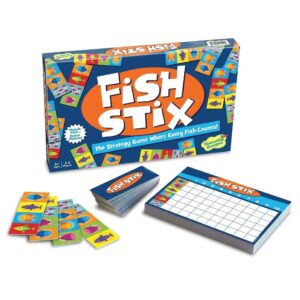 peaceable kingdom award winning fish stix the kids' board game where every fish counts 2-4 players ages 6+