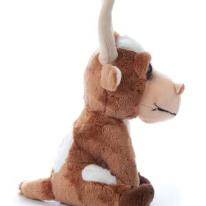 The Petting Zoo Longhorn Stuffed Animal, Gifts for Kids, Bright Eye Zoo Animals, Longhorn Plush Toy 7 inches