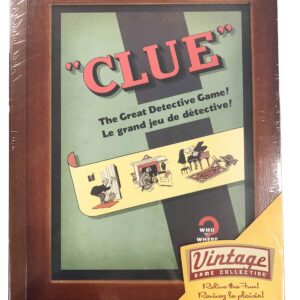 Parker Brothers Vintage Game Collection Exclusive Wooden Book Box Clue