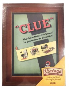 parker brothers vintage game collection exclusive wooden book box clue