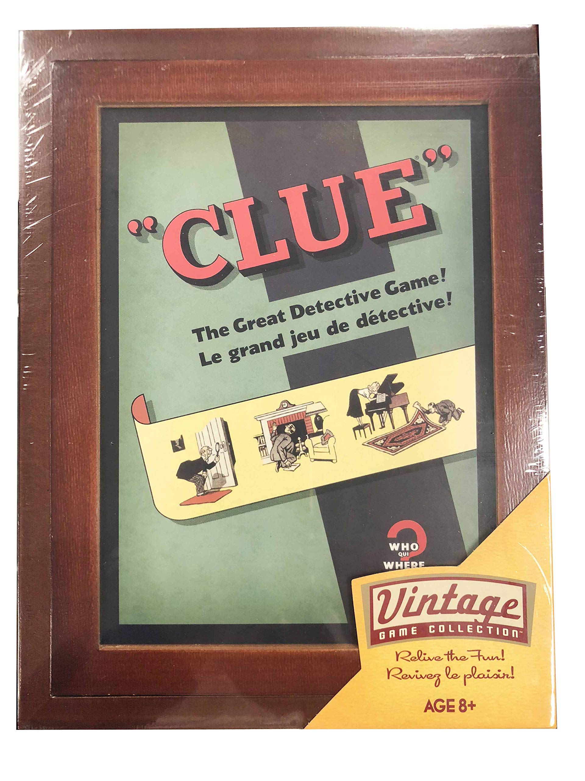 Parker Brothers Vintage Game Collection Exclusive Wooden Book Box Clue