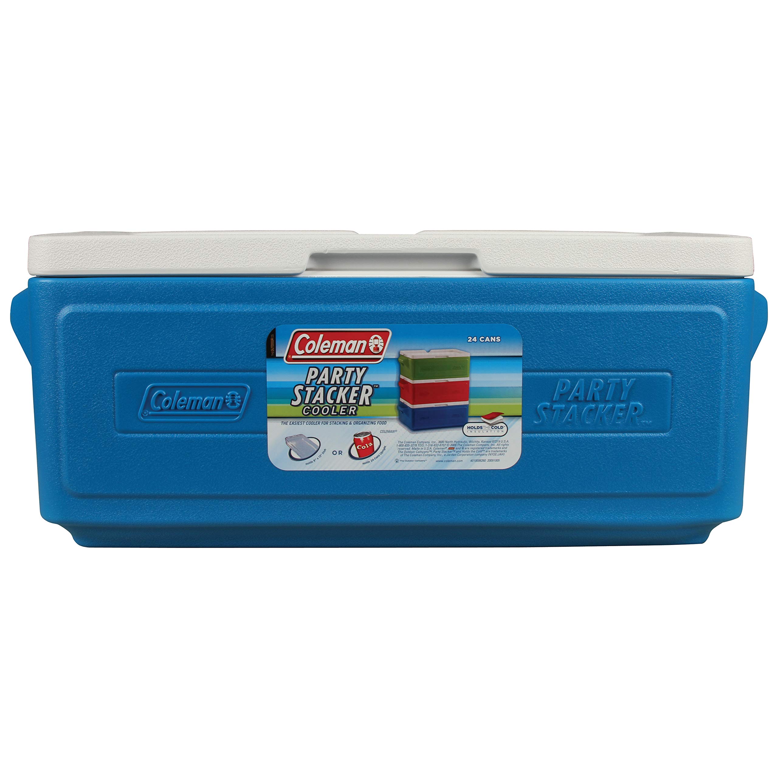 Coleman 24 Can Party Stacker Cooler , Blue