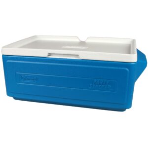 coleman 24 can party stacker cooler , blue