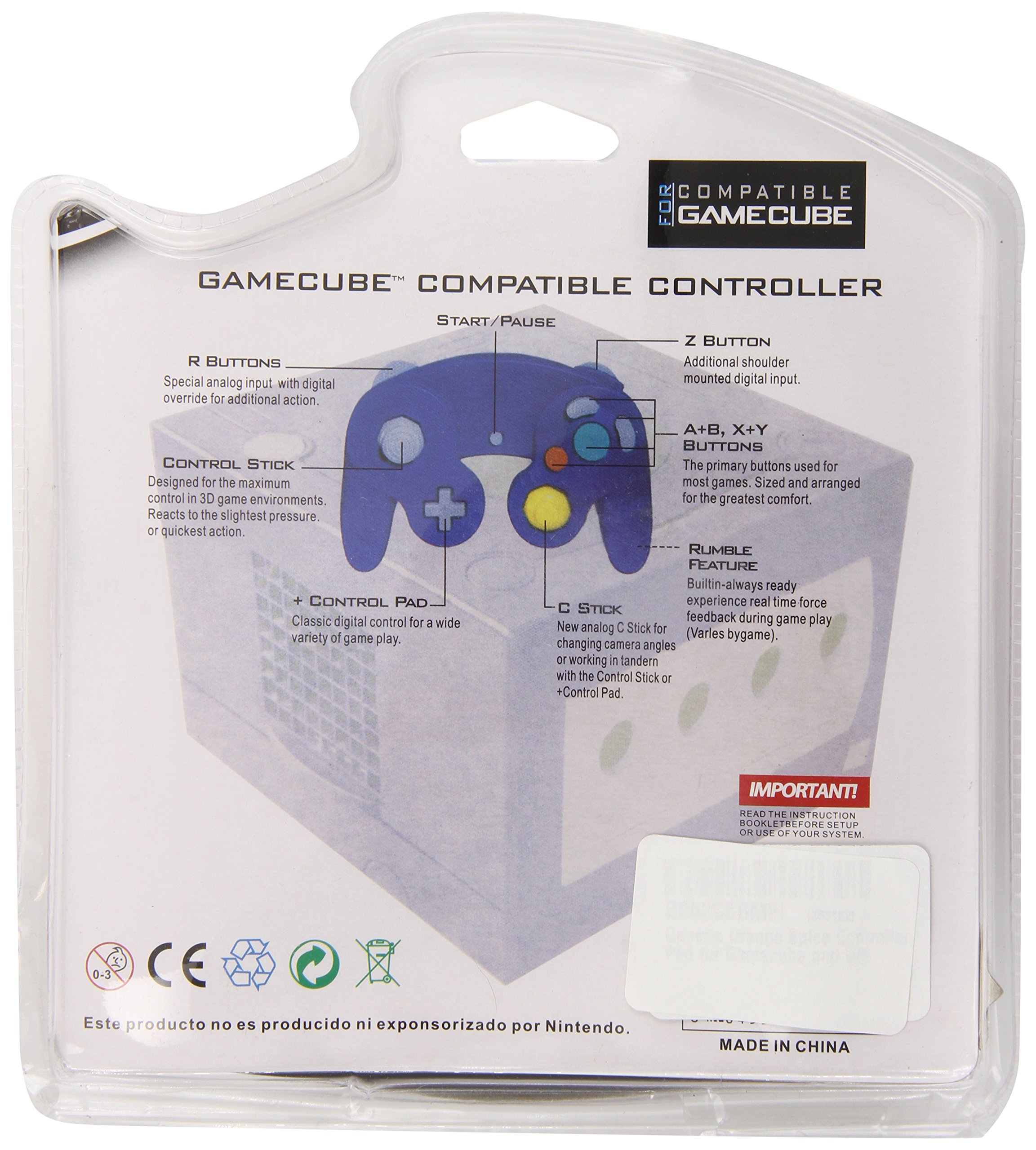 Generic Orange Spice Controller Pad for Gamecube and Wii