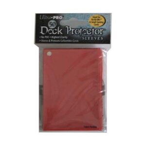 ultra pro gaming series yugioh size sleeves red