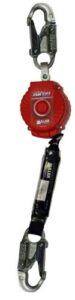 miller mfl-9/6ft turbolite 6-foot personal fall limiter, red