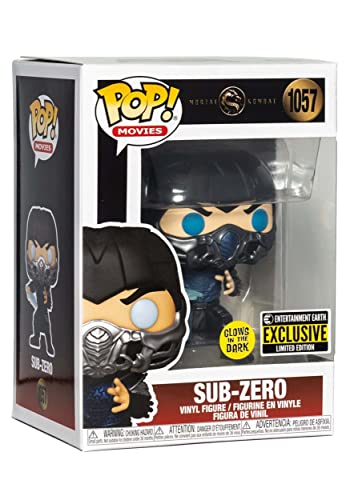 Funko Pop Mortal Kombat Movie Sub-Zero Glow in The Dark Exclusive Figure