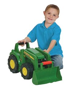 john deere big scoop sandbox dump truck toy with loader - toddler outdoor toys - oversized dump truck sandbox toys - kids toys ages 3 years and up , 21"