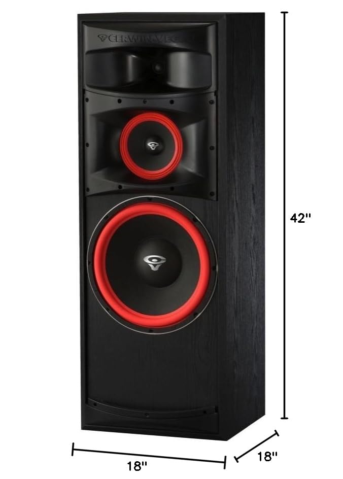 Cerwin Vega Home Audio XLS-12 12 inch 3-Way Floor Tower Speaker