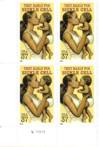 Sickle Cell Anemia Disease ~ Blood Cells ~ Black Heritage ~ Black History #3877 Plate Block of 4 x 37¢ US Postage Stamps