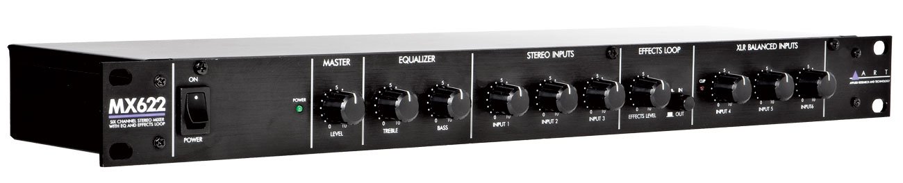 ART MX622 6-Channel Mixer with Dual Stereo Outputs