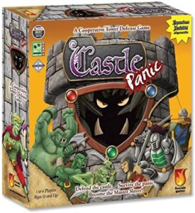 castle panic cooperative board game – defend towers against goblins, orcs, & trolls for game night – 4 game modes – 1 to 6 players – strategy board games for adults & kids 8+ by fireside games