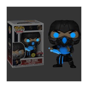 Funko Pop Mortal Kombat Movie Sub-Zero Glow in The Dark Exclusive Figure